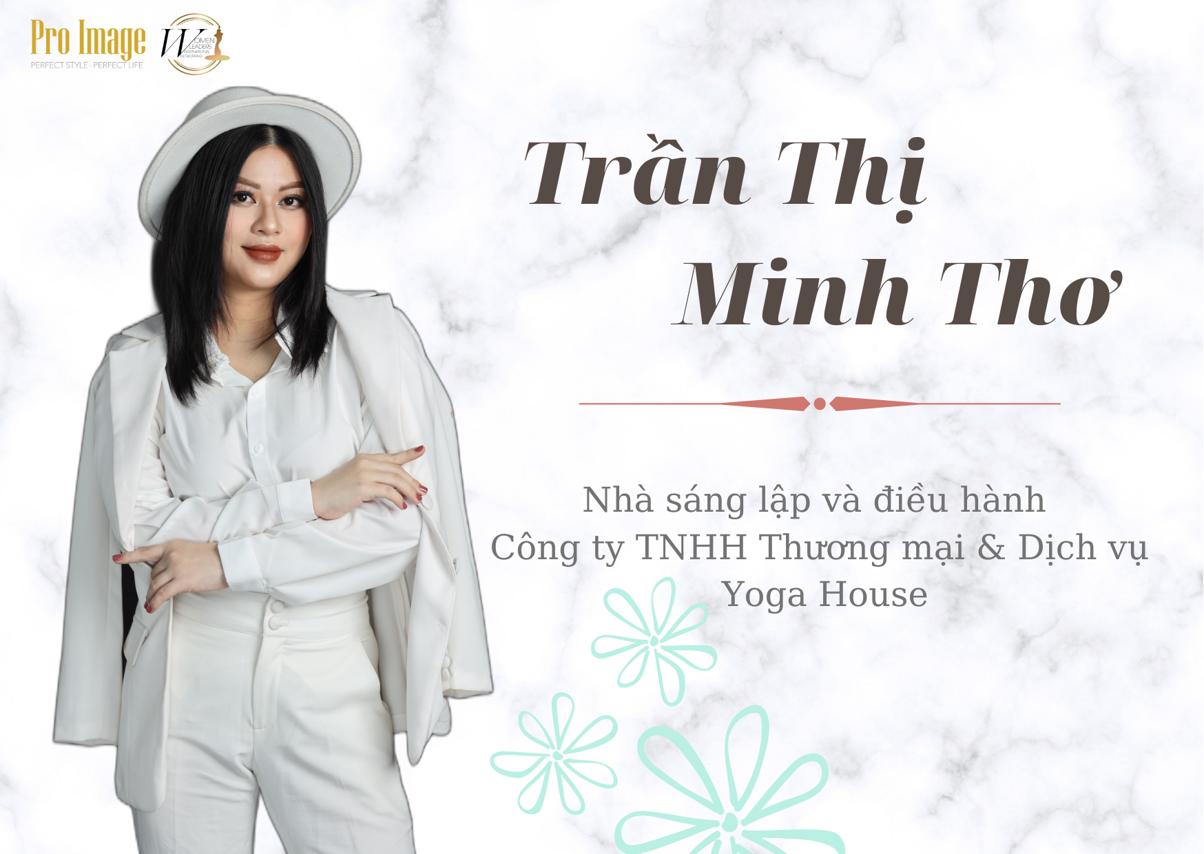 Nữ doanh nhân Trần Thị Minh Thơ - Nhà sáng lập và điều hành Công ty TNHH Thương mại & Dịch vụ ...